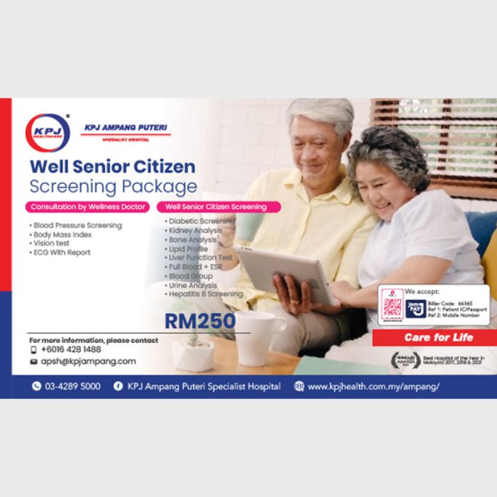 Well Senior Citizen Screening Package - KPJ Cares